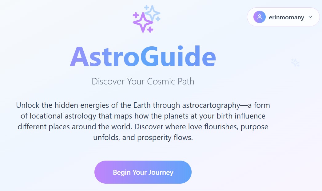 AstroGuide - Astrocartography App | Devpost