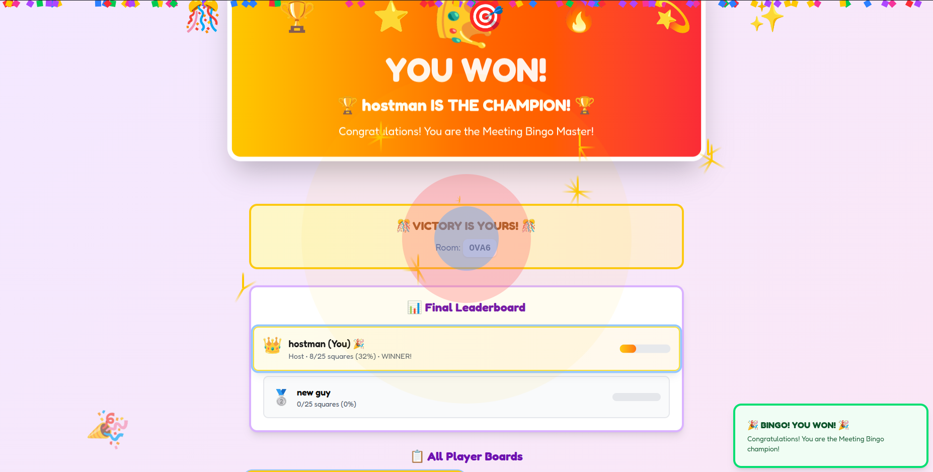 Meeting Bingo | Devpost