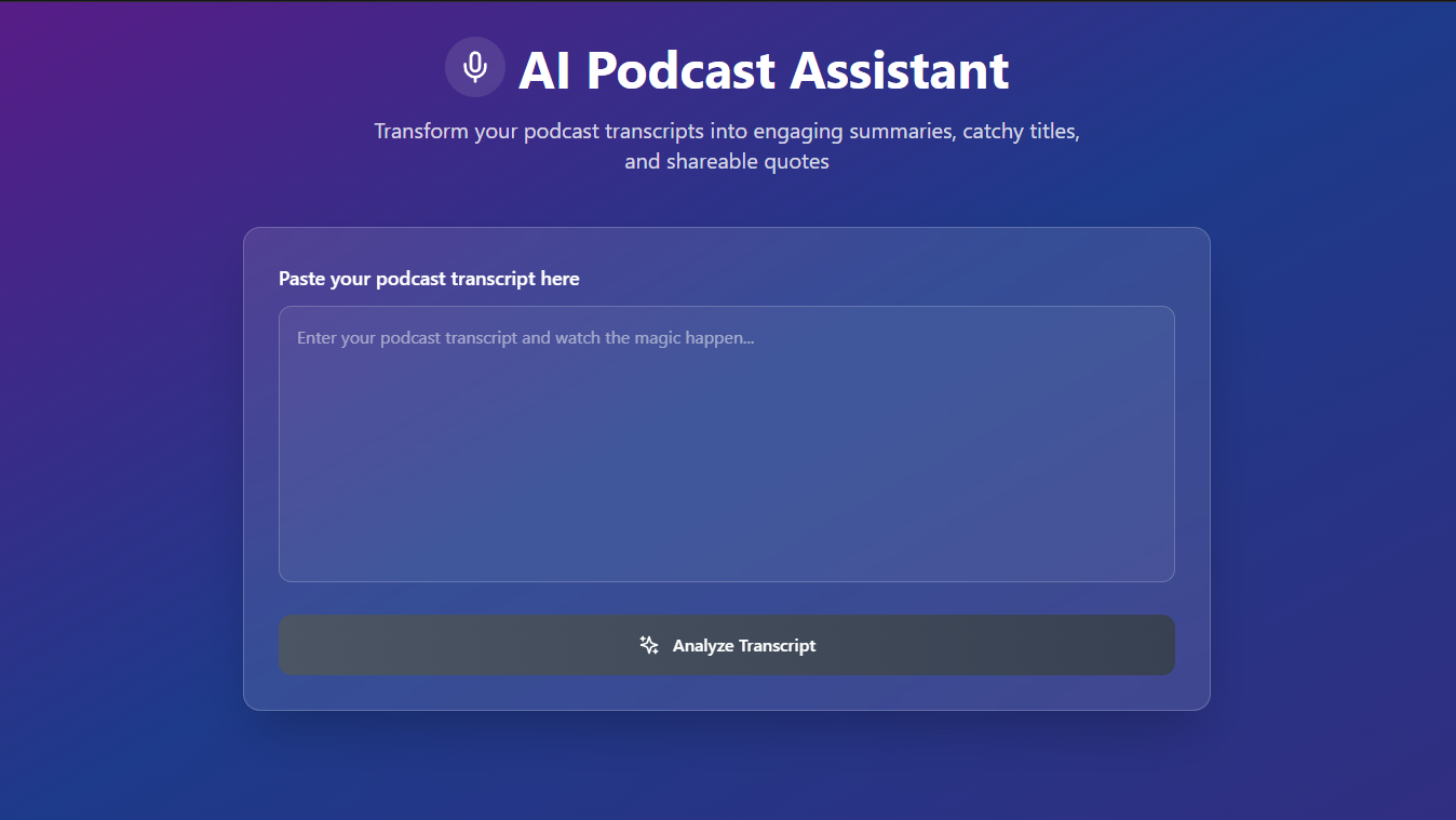 AI Podcast Sumarizer | Devpost
