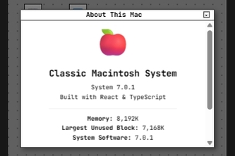 Classic Macintosh System Simulator | Devpost