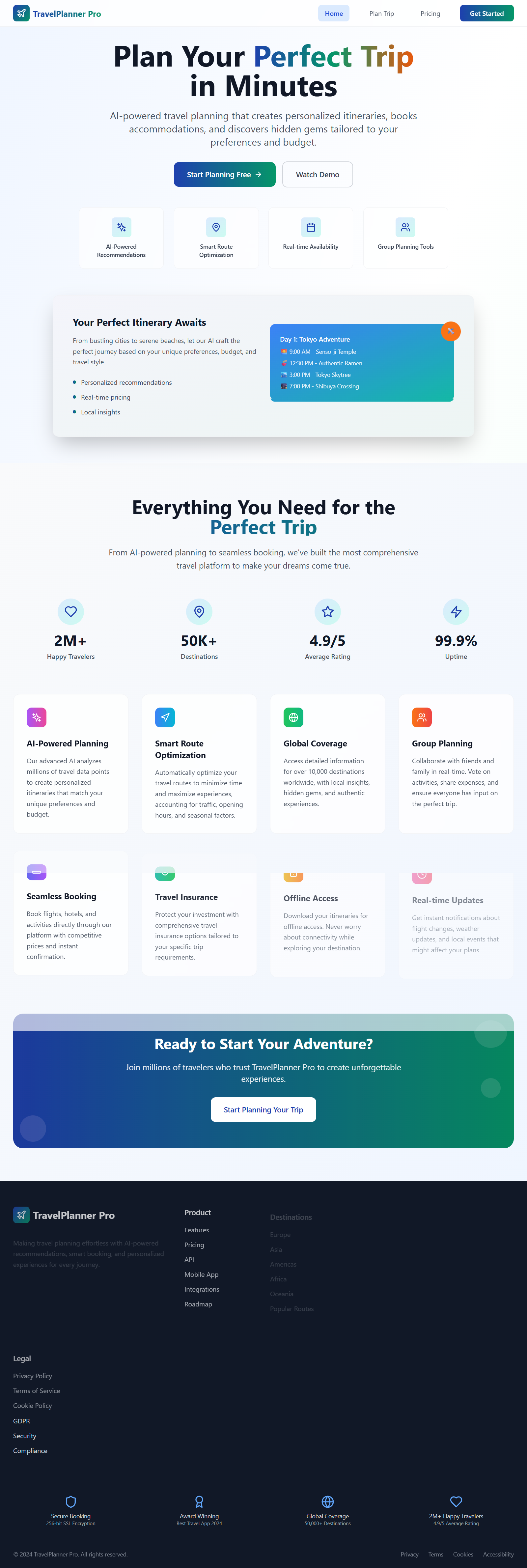Travel Itinerary Planner | Devpost