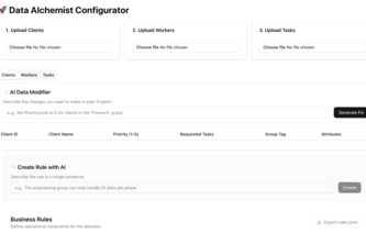 Data Alchemist: AI-Powered Resource Allocation Configurator | Devpost