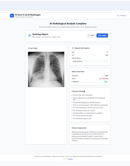 X-ray AI Radiologist -Advanced Chest X-ray Analysis | Devpost