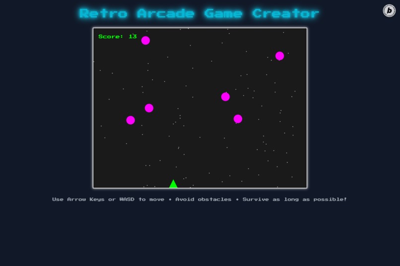 Retro Arcade Game Creator | Devpost