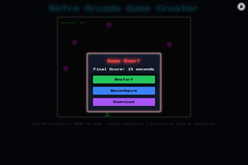 Retro Arcade Game Creator | Devpost