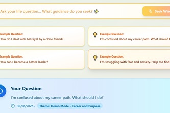 Ancient Wisdom Guide | Devpost