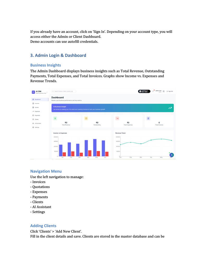 AI CRM-SMART BUSINESS HUB | Devpost