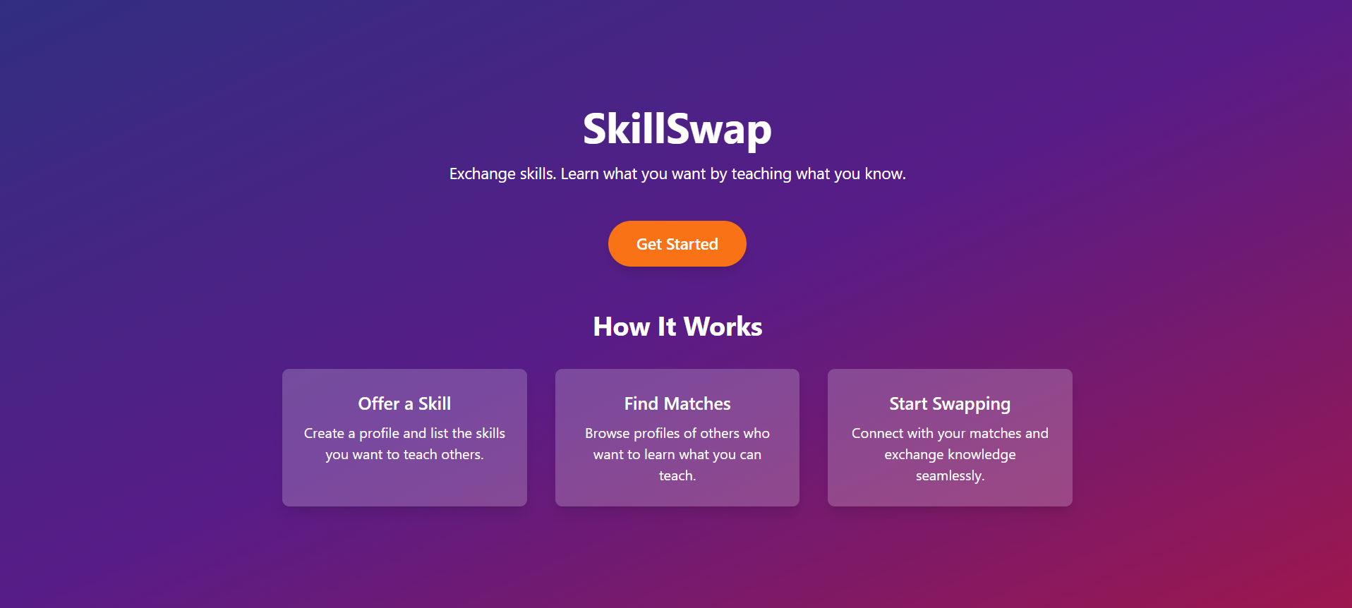 SkillSwap | Devpost