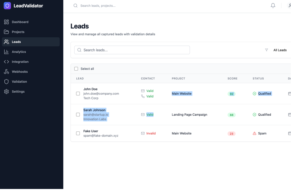 Smart Form Defender - Lead Validator | Devpost