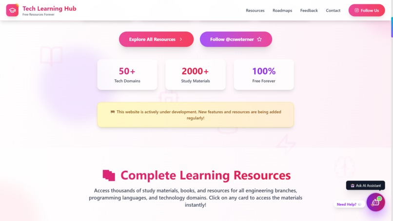 FREE Learning Resources for ALL Tech Domains | Devpost