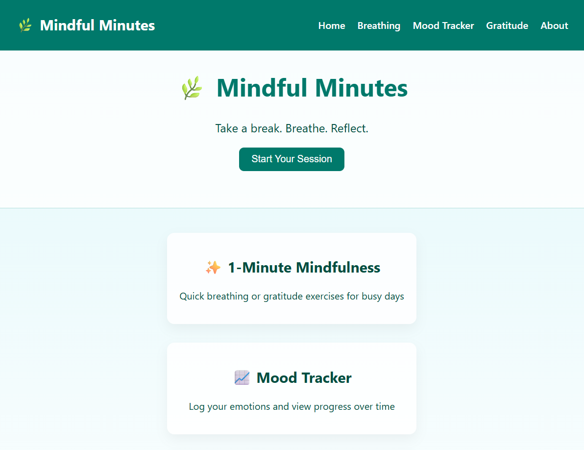 Mindful Minutes | Devpost