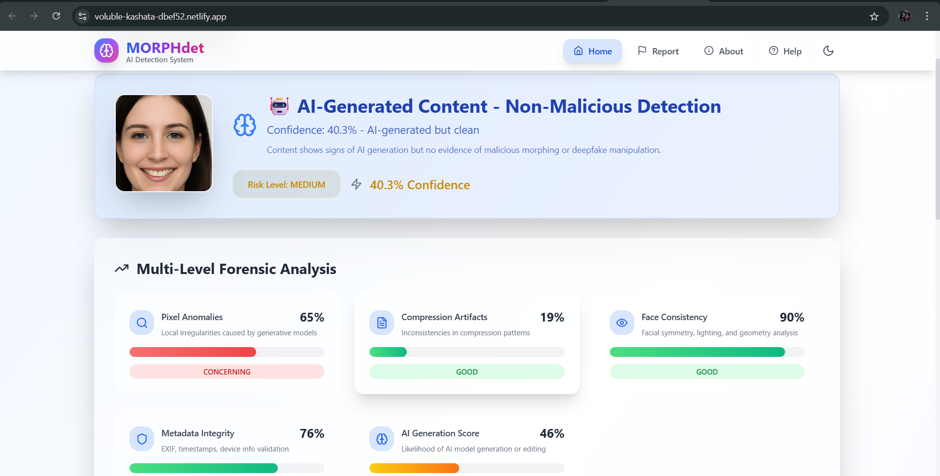 MORPHdet – Detect AI Morphing & Deepfakes | Devpost