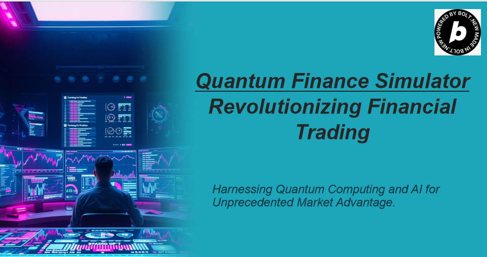 Quantum Finance Revolution | Devpost