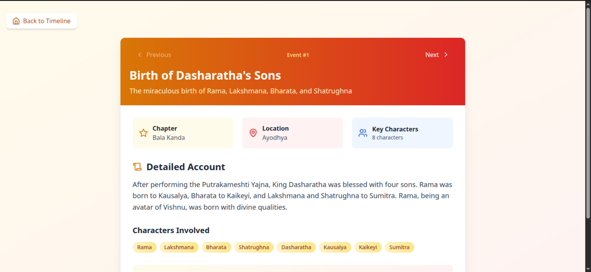 Ramayan Timeline | Devpost