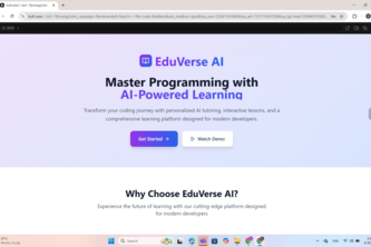 EduVerse AI–Your Personalized AITeacher for Smarter Learning | Devpost
