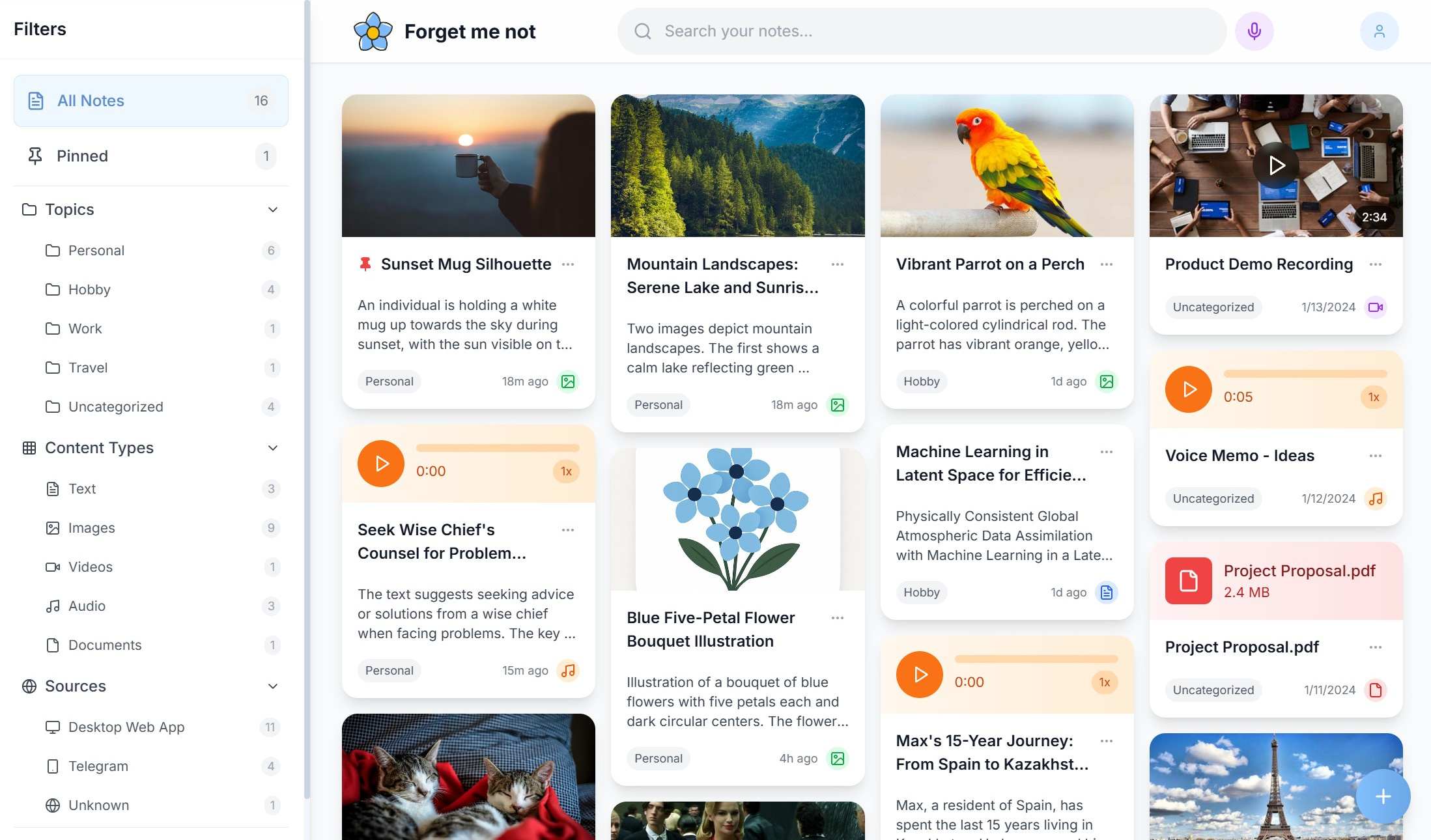 Forget me not | Devpost