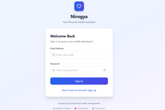Nirogya-AI Health Assistant | Devpost