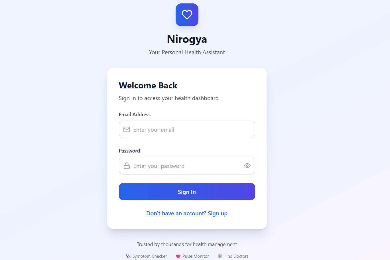 Nirogya-AI Health Assistant | Devpost