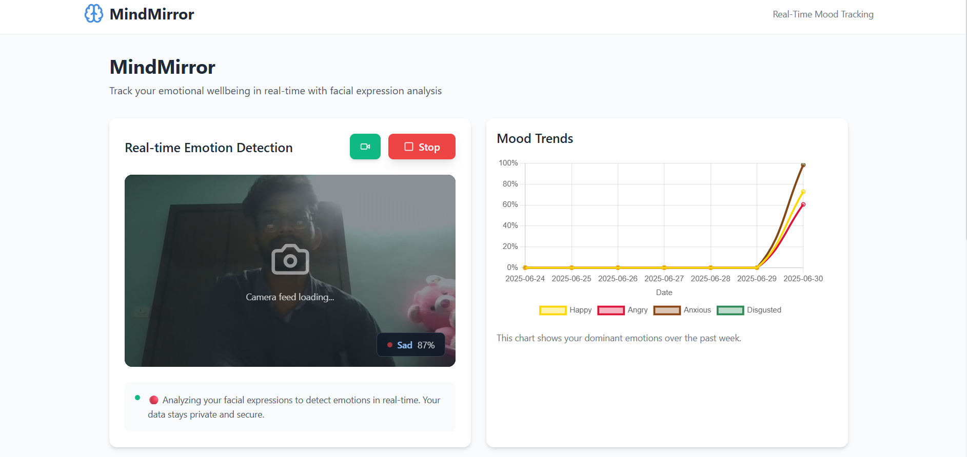 Real-Time Mental Health Mood Tracker | Devpost