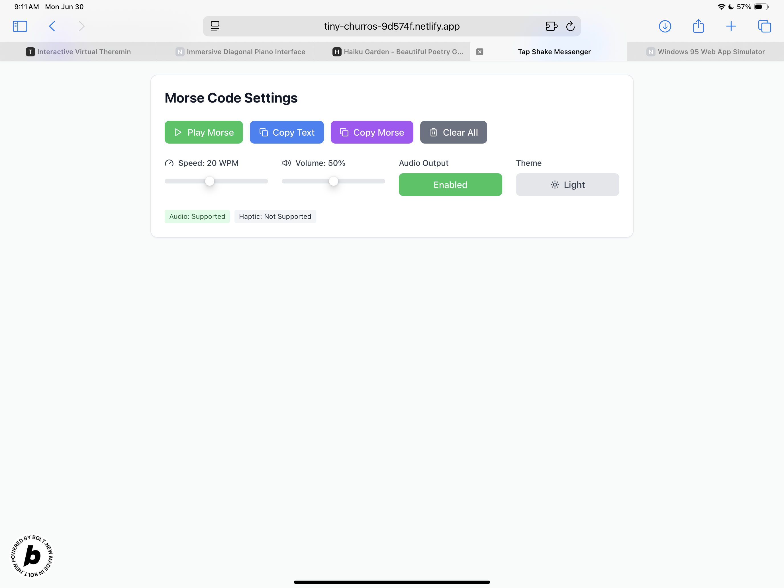 Tap Shake Messenger 2025 | Devpost