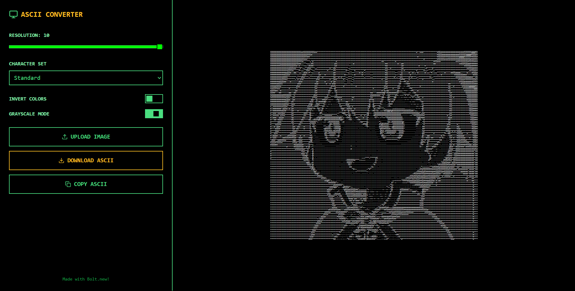Vintage 1980s Terminal ASCII Converter | Devpost