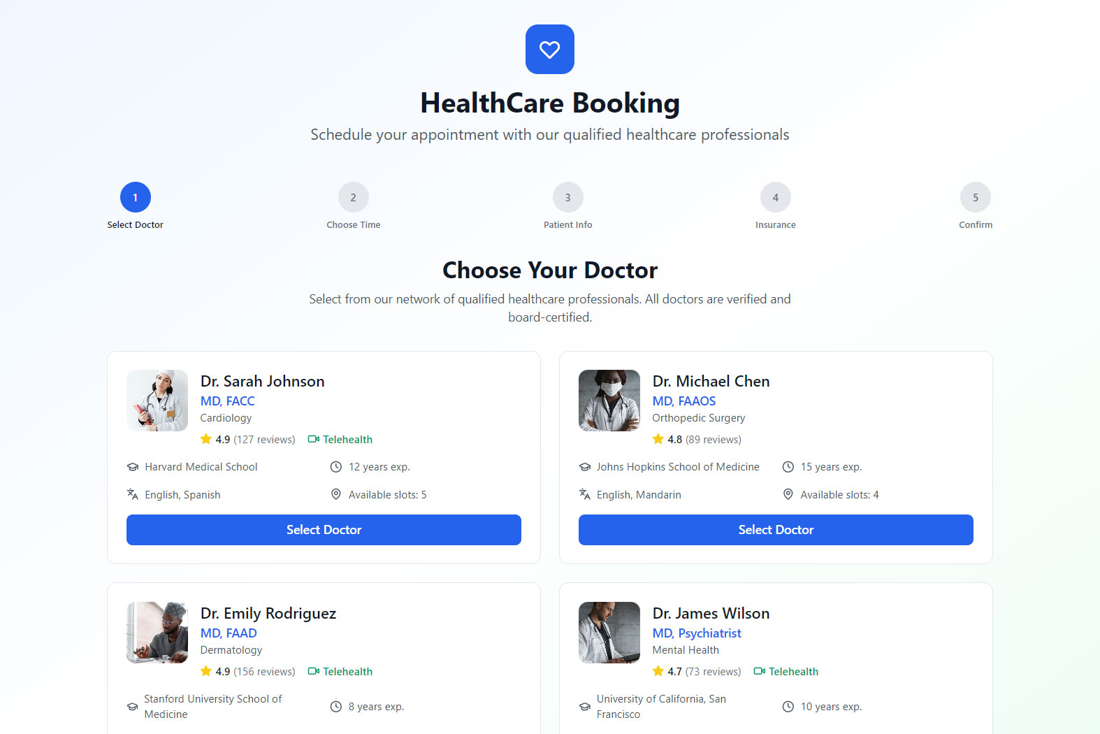 HealthCare Booking | Devpost