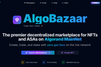 AlgoBazaar - Premier NFT Marketplace on Algorand MainNet | Devpost