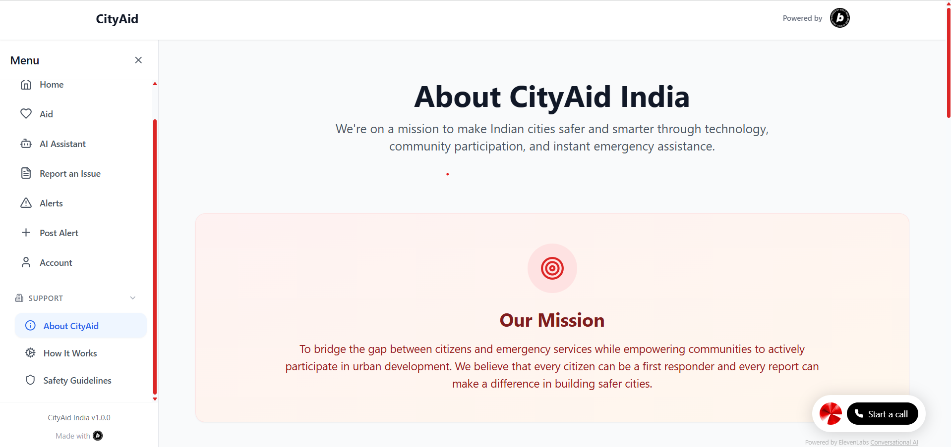 CityAid - India Smart Urban Safety Assistant | Devpost