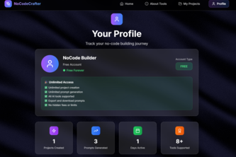 NoCodeCrafter Concise brandable ideal for devs and creators | Devpost