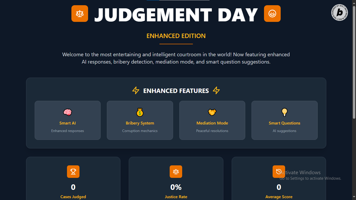 JUDGEMENT DAY- RIDICULOUS CASES EDITION | Devpost