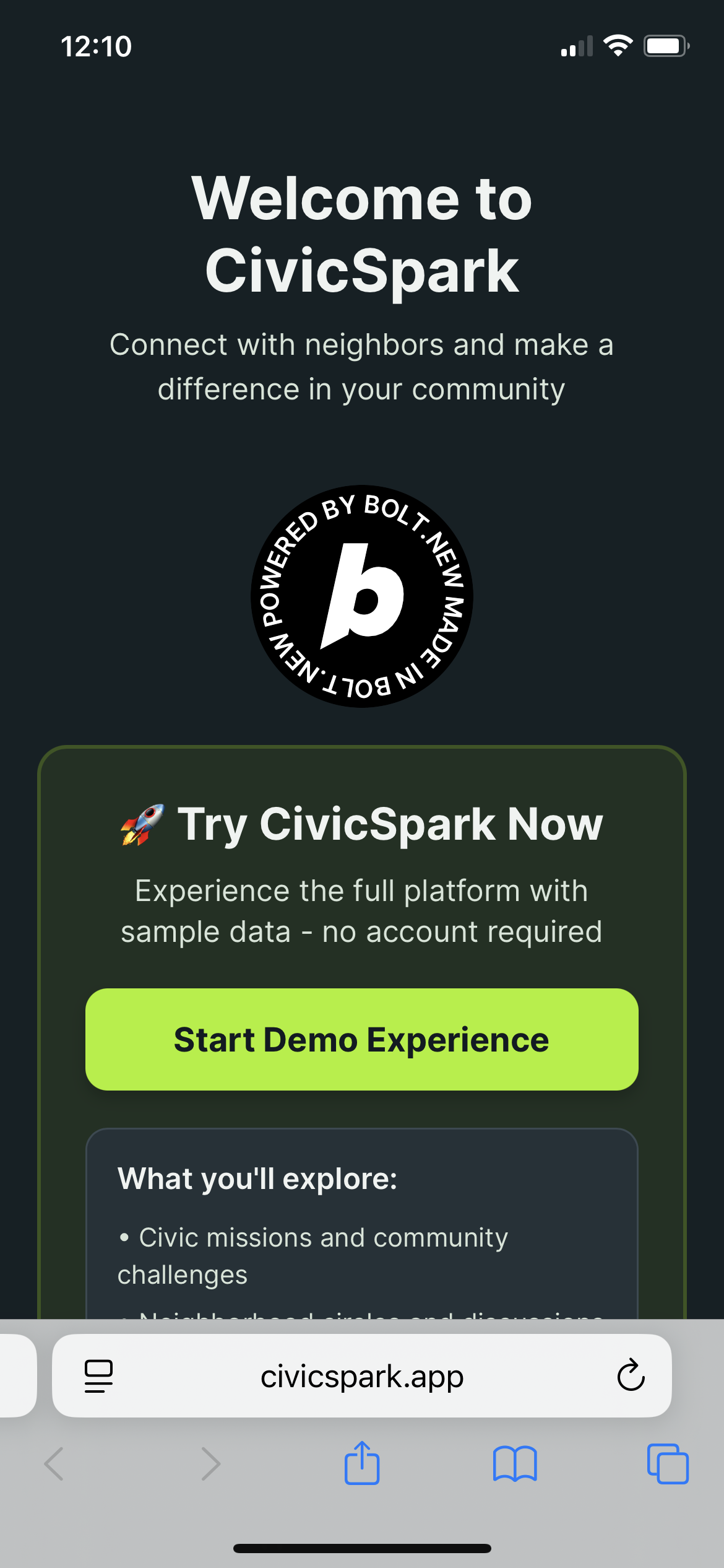 Civic Spark | Devpost