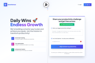 boosterous.app - Your Daily Planner | Devpost