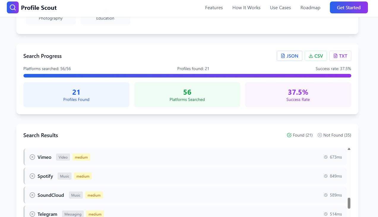 Profile Scout | Devpost