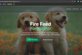 Fire Feed Formulator | Devpost