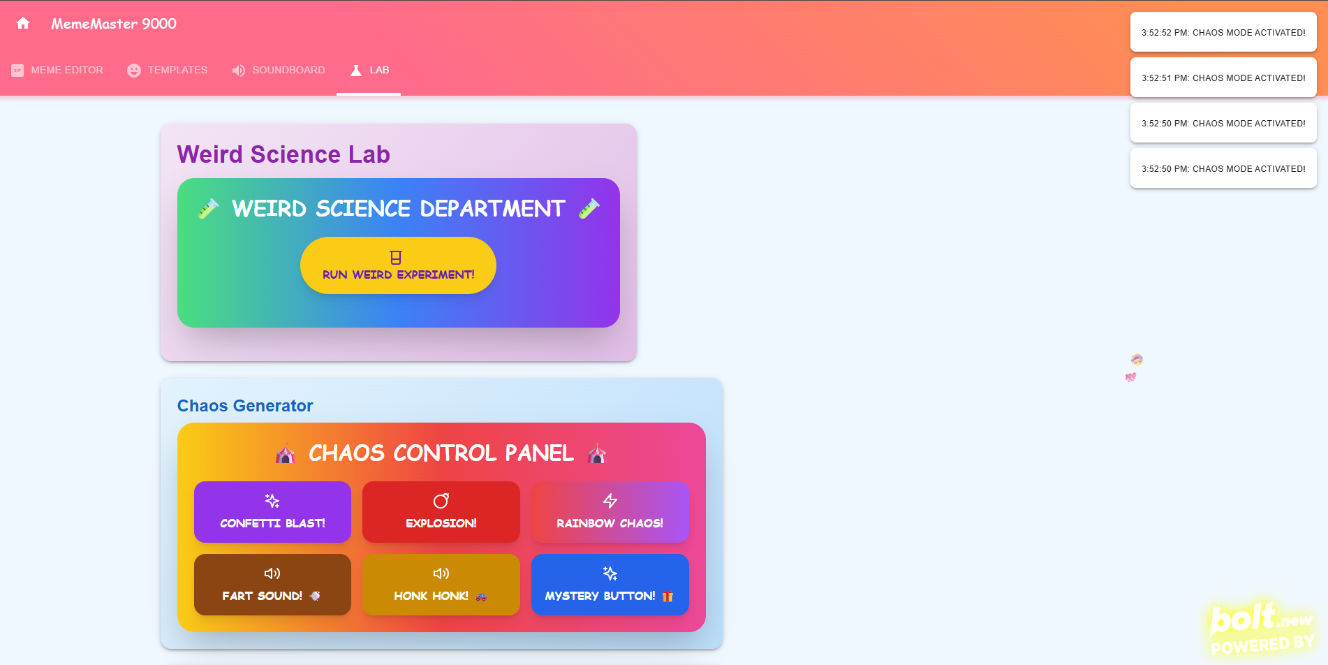 Ultimate Meme Chaos Machine | Devpost
