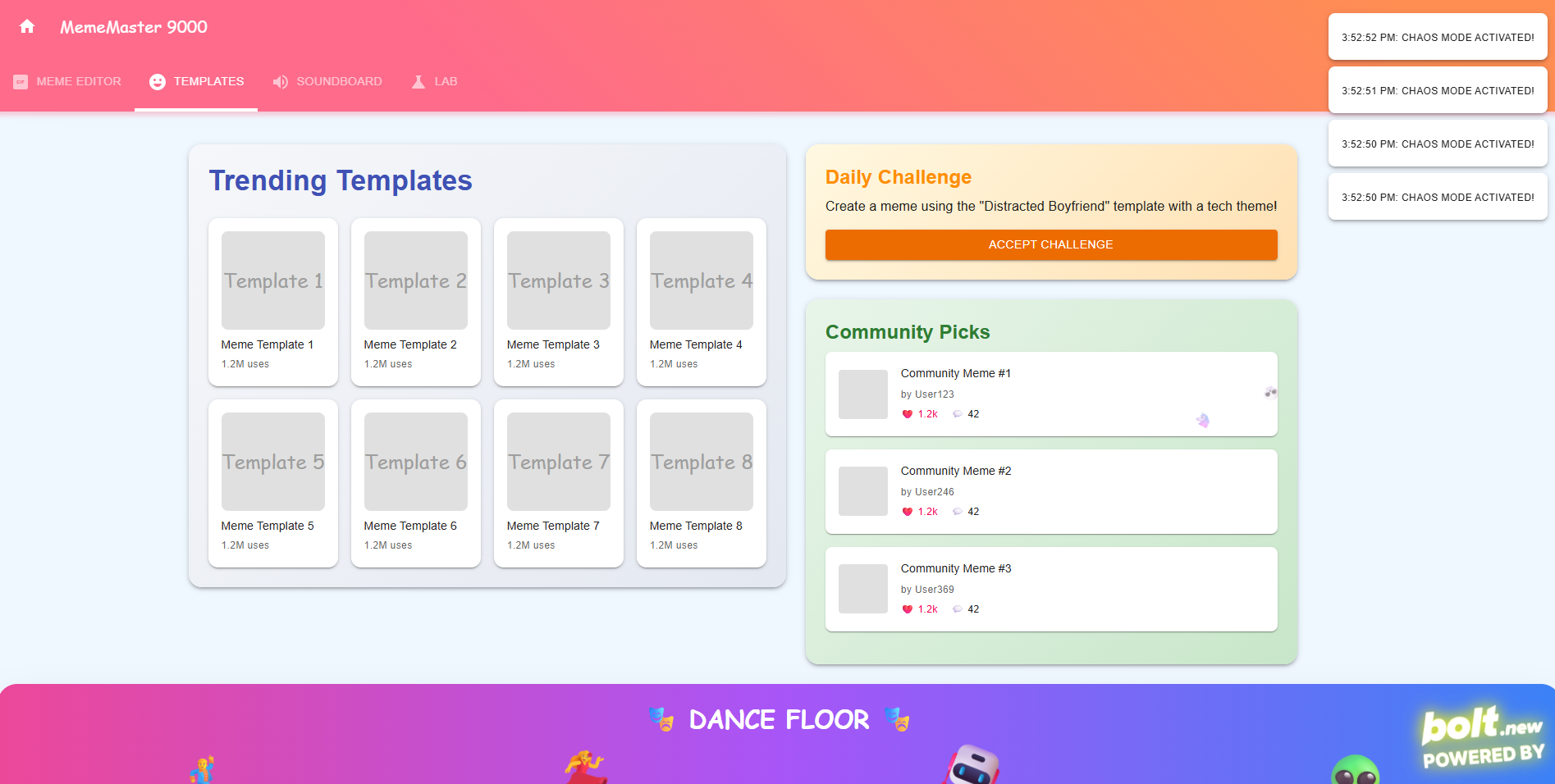 Ultimate Meme Chaos Machine | Devpost