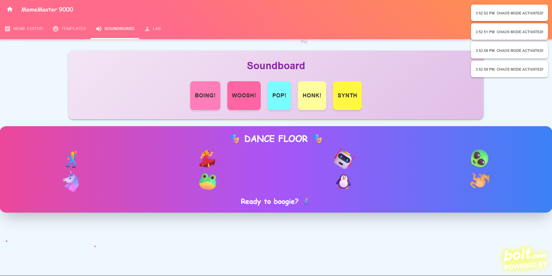 Ultimate Meme Chaos Machine | Devpost