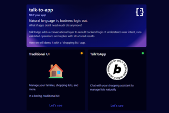 TalkToApp - Natural language in, business logic out. | Devpost
