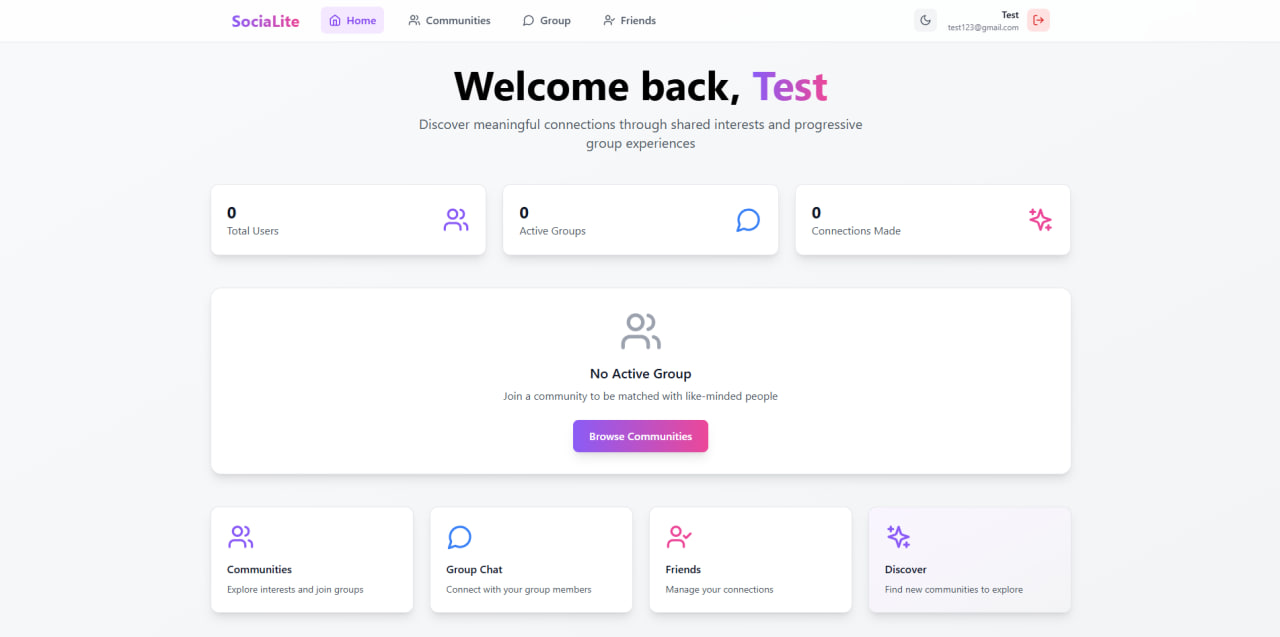 SociaLite : Timed Social Circles for Meaningful Interaction | Devpost