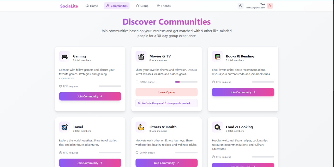 SociaLite : Timed Social Circles for Meaningful Interaction | Devpost