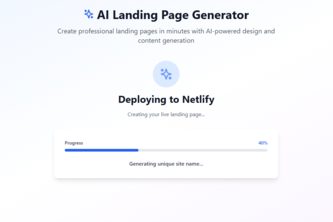 Automatic Landing Page | Devpost