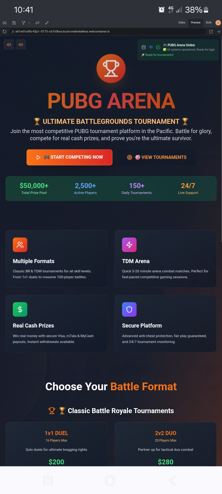 PUBG PACIFIC GAMING PLATFORM | Devpost