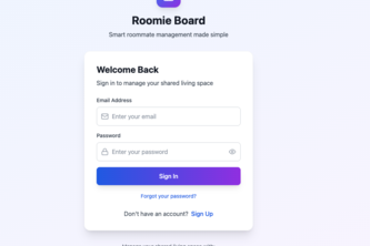 Roomie Board | Devpost
