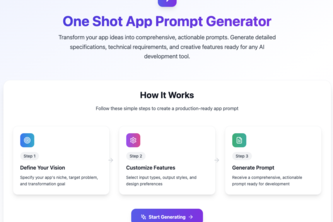 One Shot Application - Prompt Generator | Devpost