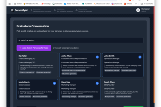 PersonifyAI: Get your ideas talked about! | Devpost