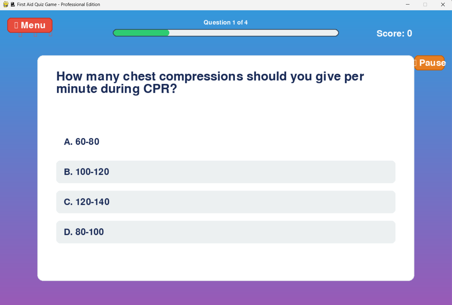 First‑Aid Quiz Game | Devpost