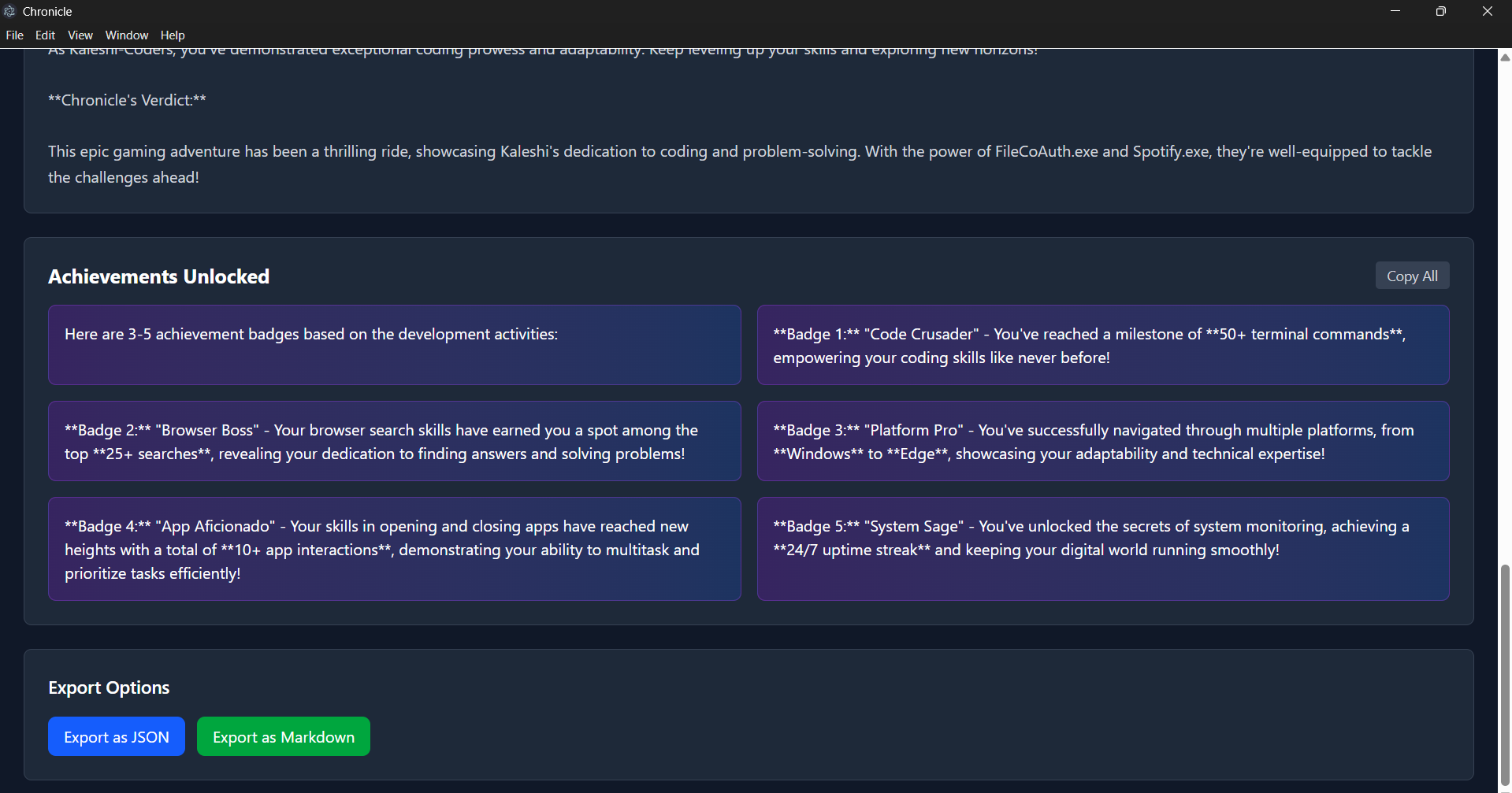 Chronicle - AI-Powered Activity Intelligence Platform | Devpost