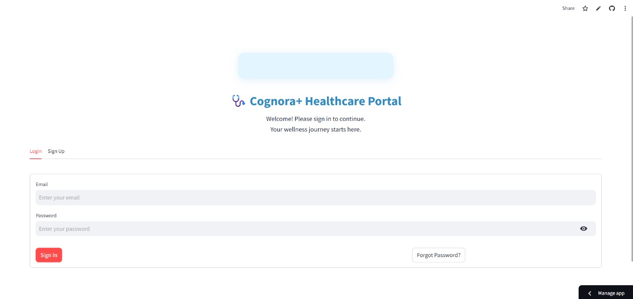 Cognora+ – AI Companion for Cognitive & Emotional Wellness | Devpost