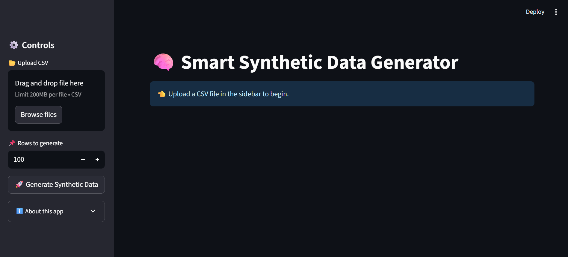 Smart Synthetic Data Generator | Devpost