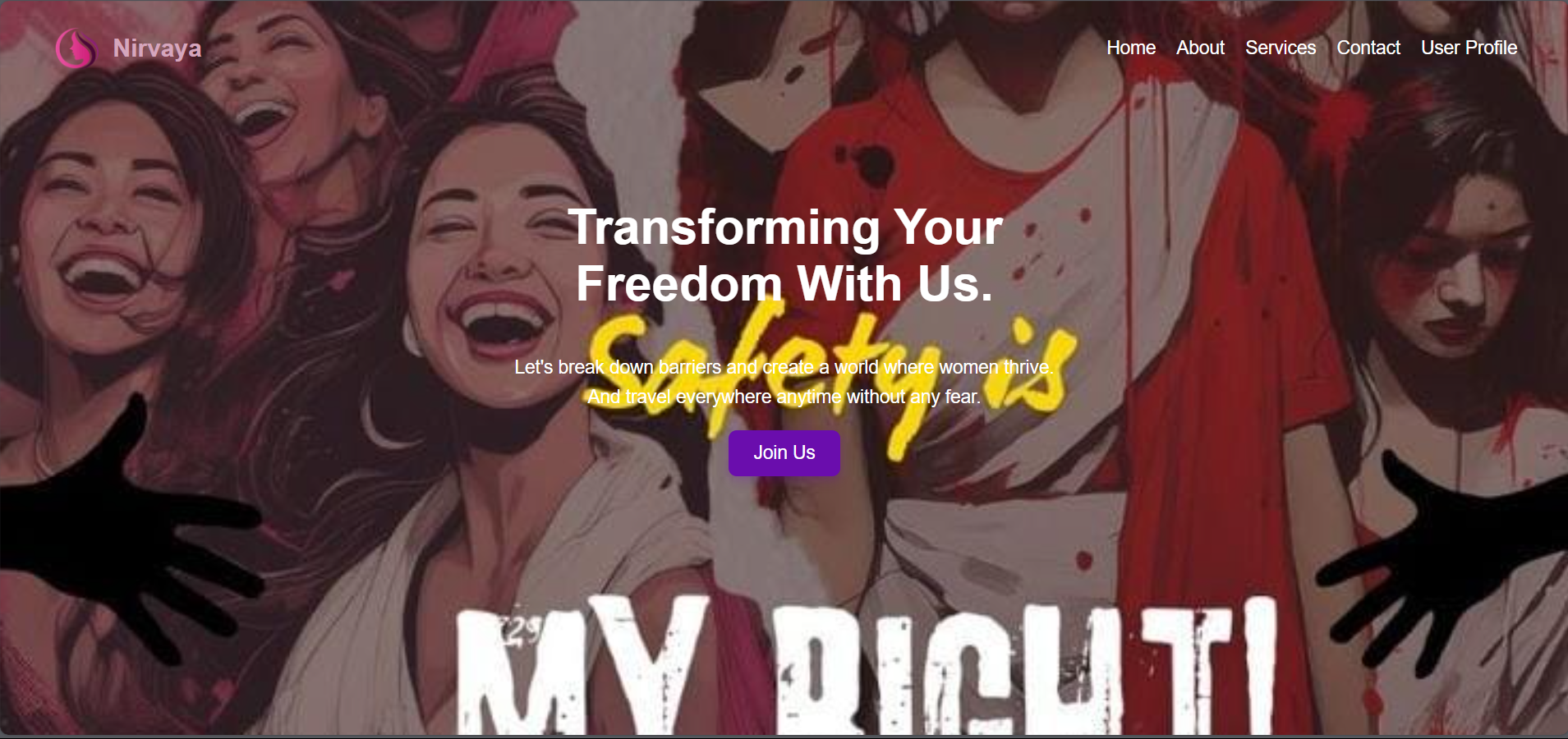 nirvaya AI-powered women’s safety app with live SOS & alerts | Devpost